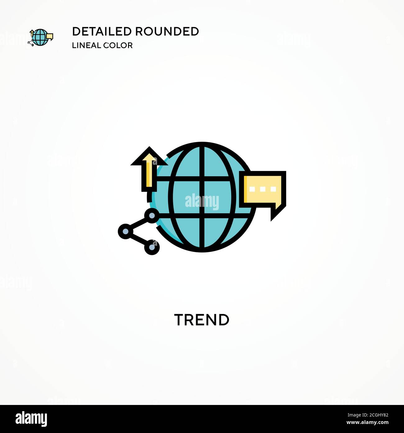 Trend vector icon. Modern vector illustration concepts. Easy to edit ...