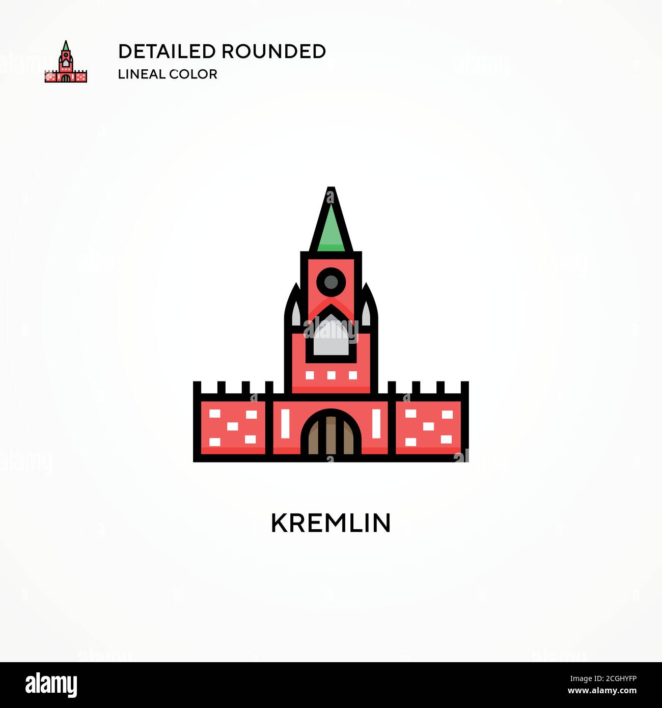 Kremlin vector icon. Modern vector illustration concepts. Easy to edit ...