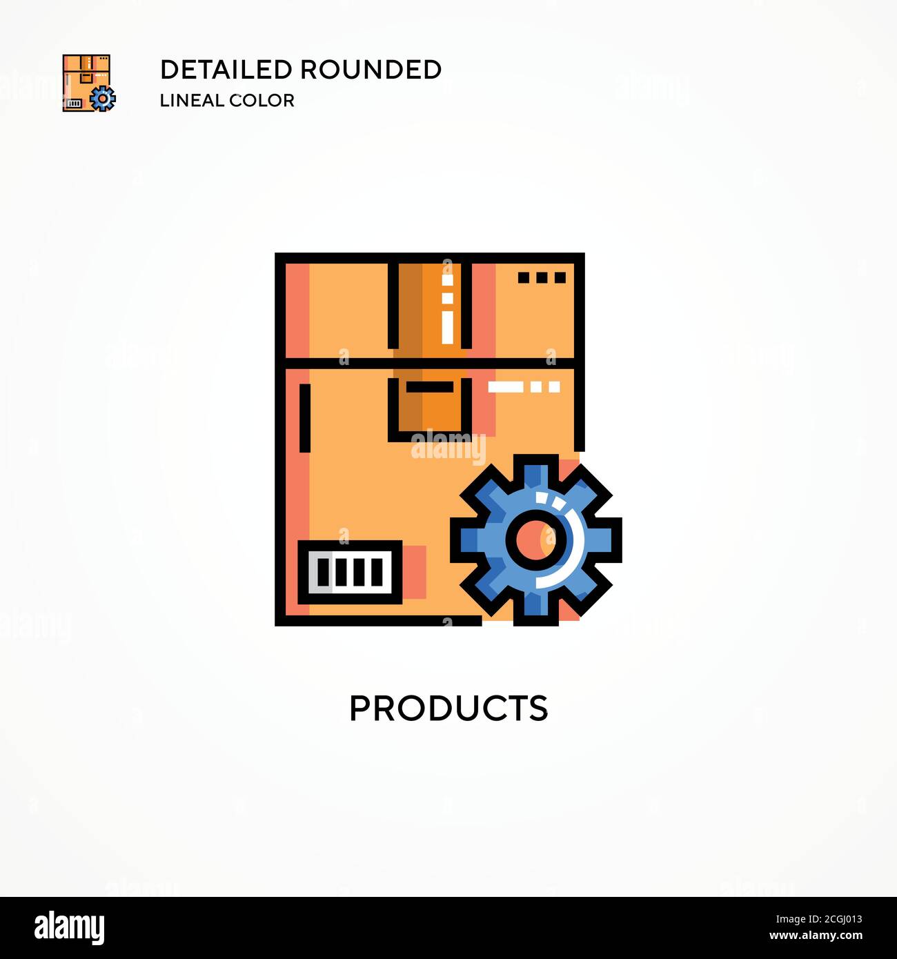 Products vector icon. Modern vector illustration concepts. Easy to edit ...