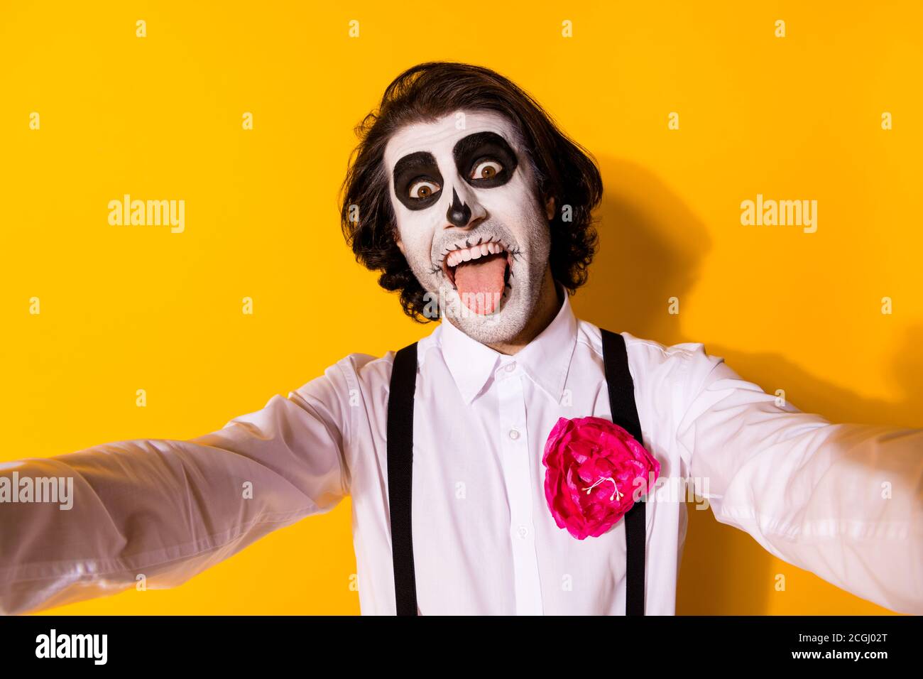 Self-portrait of his he nice handsome spooky baleful cheerful cheery ...