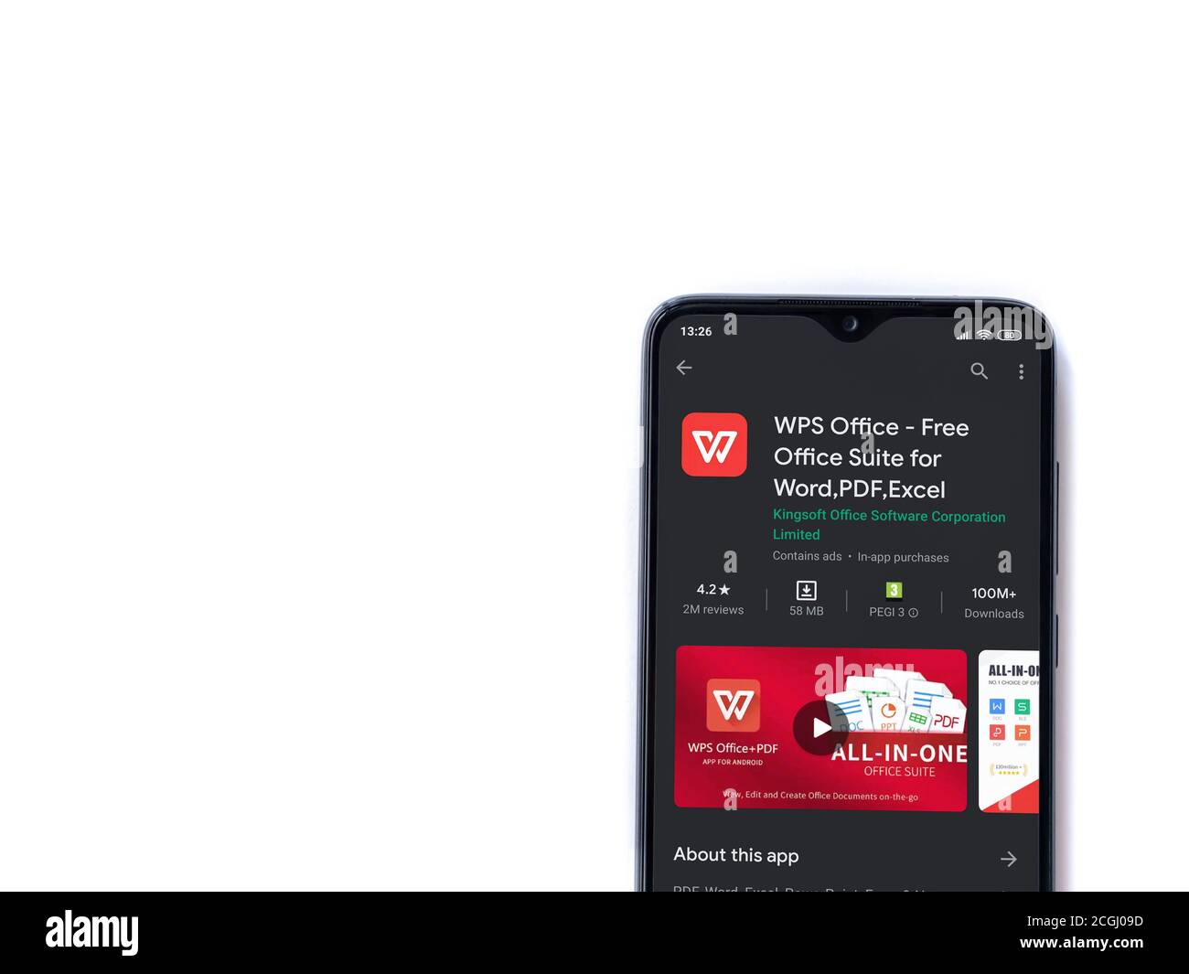 Lod, Israel - July 8, 2020: WPS Office app play store page on the ...