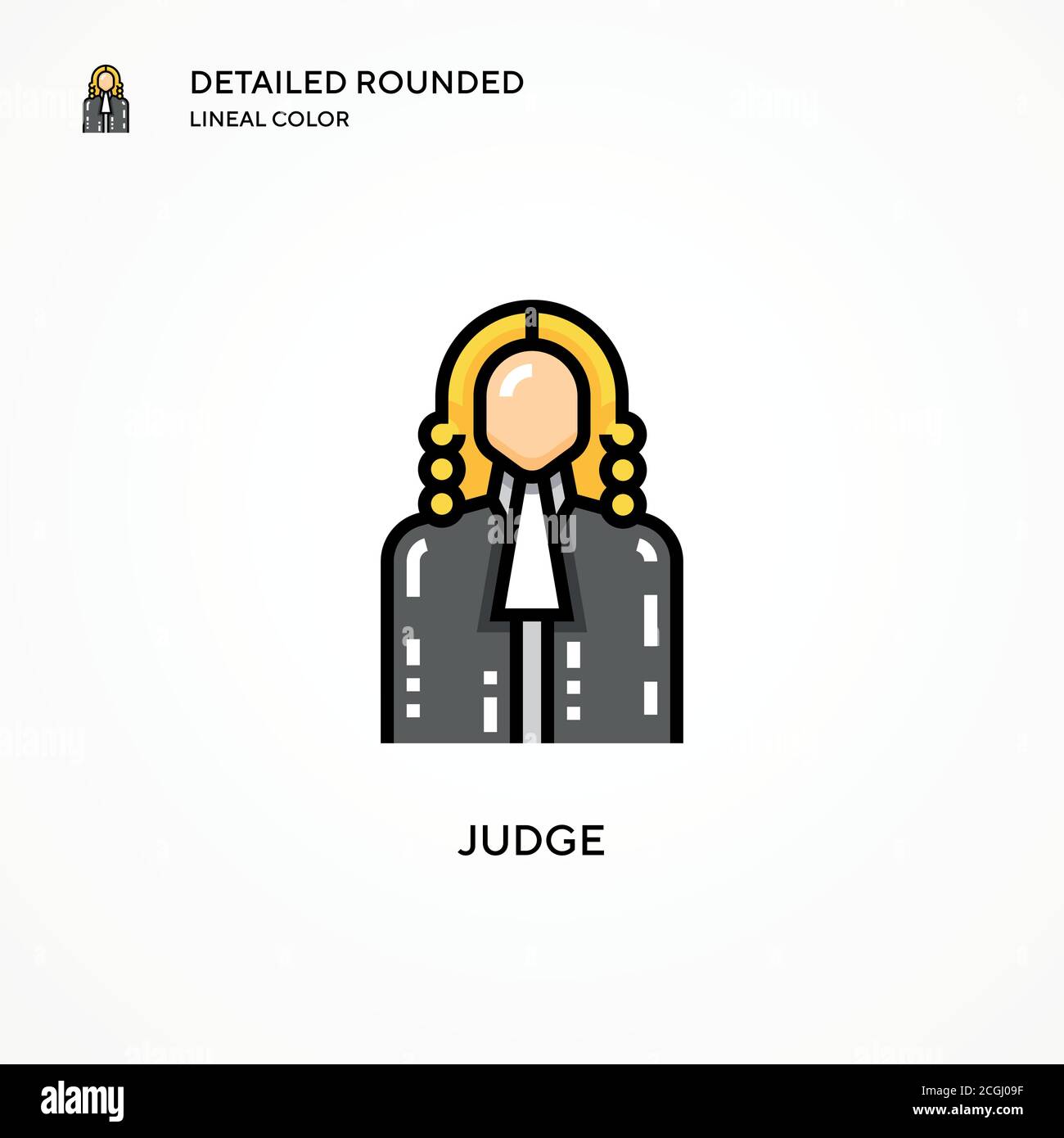 Judge vector icon. Modern vector illustration concepts. Easy to edit ...