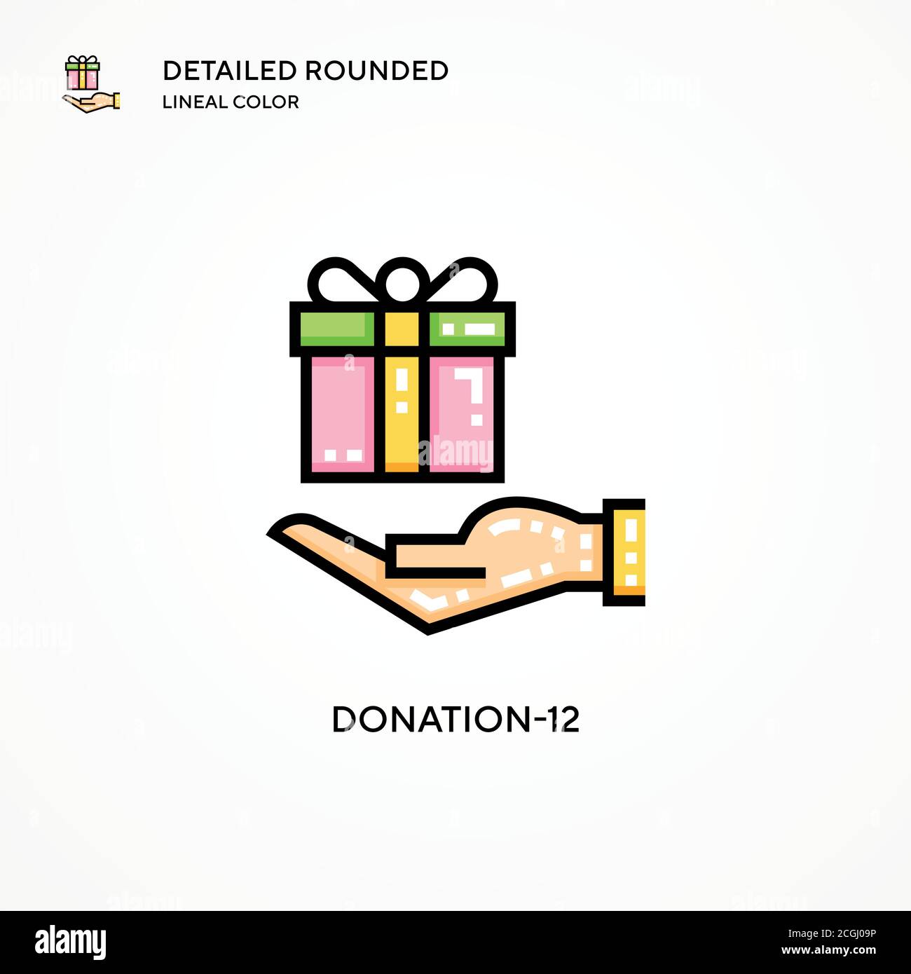 Donation-12 vector icon. Modern vector illustration concepts. Easy to ...