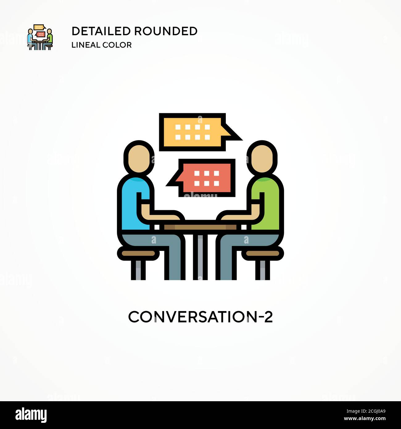 Conversation-2 vector icon. Modern vector illustration concepts. Easy ...