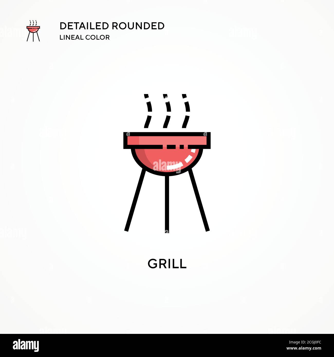 Grill vector icon. Modern vector illustration concepts. Easy to edit ...