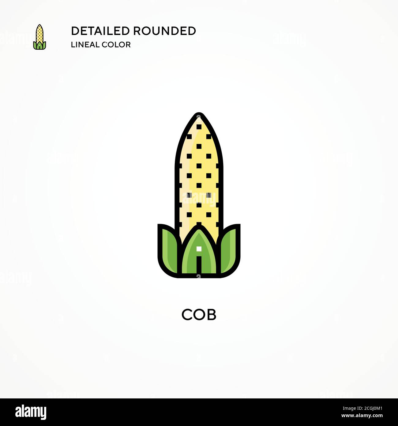 Cob vector icon. Modern vector illustration concepts. Easy to edit and ...