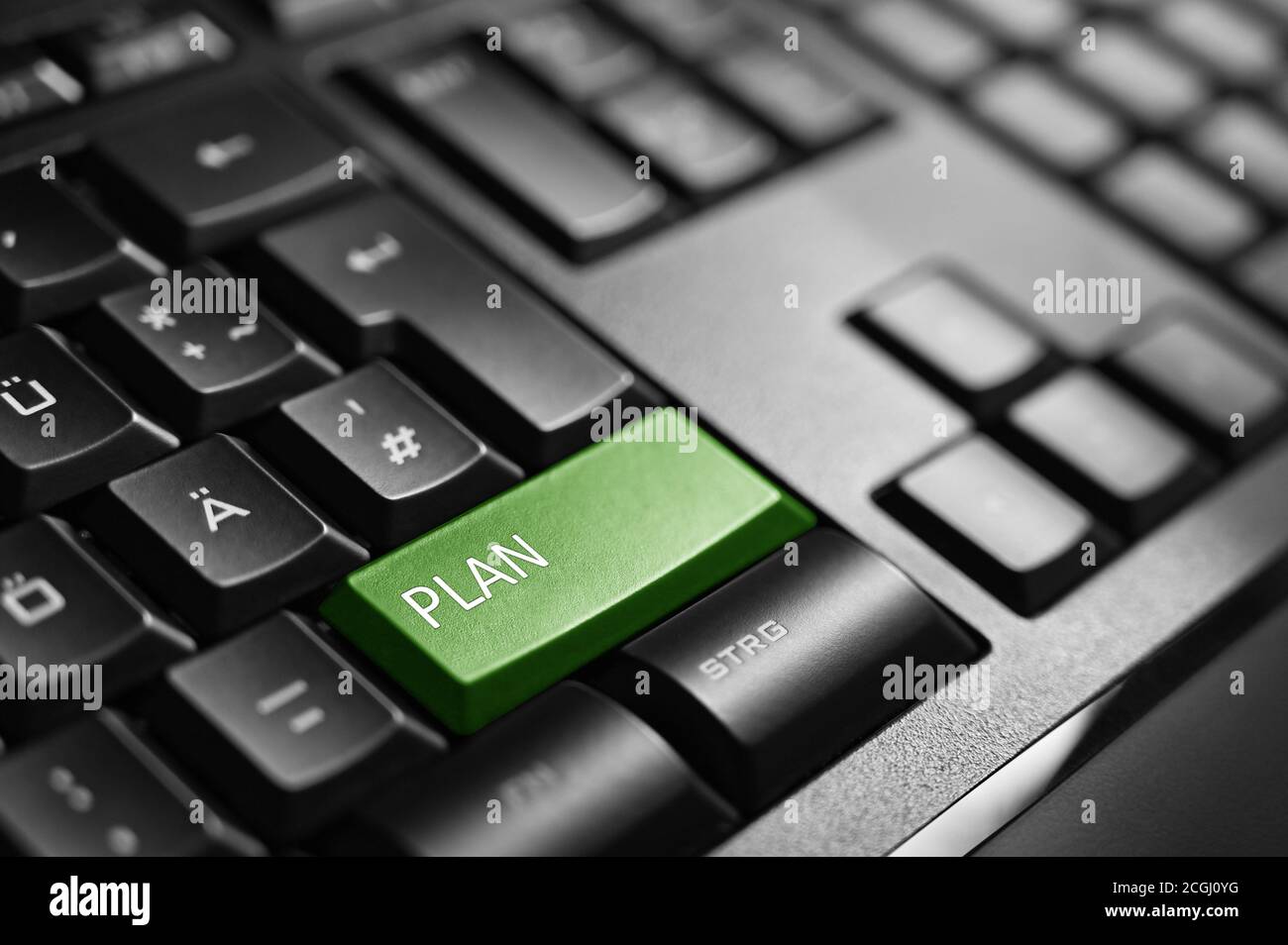 Plan , Keyboard button Stock Photo - Alamy