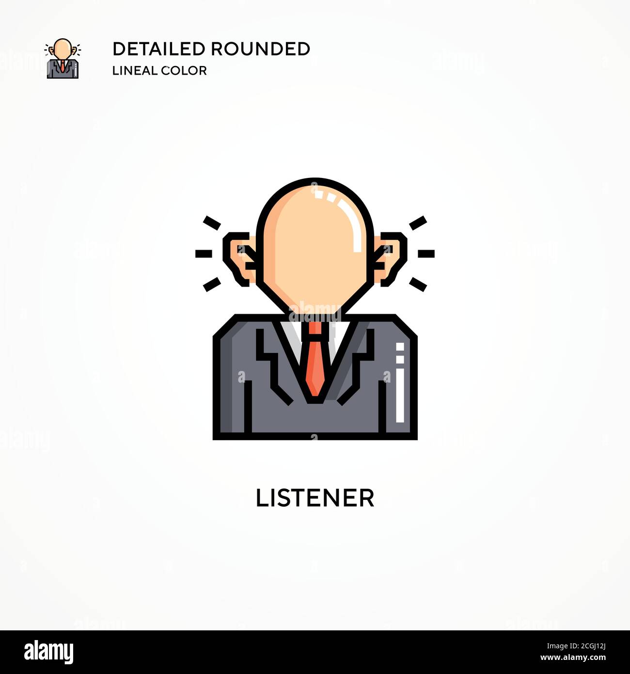 Listener vector icon. Modern vector illustration concepts. Easy to edit ...