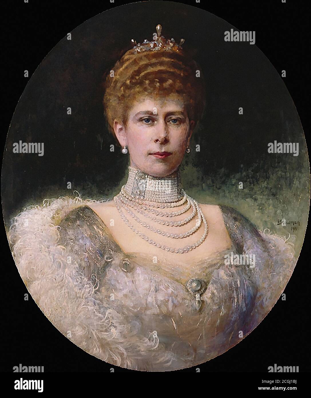 Snowman Isaac - Queen Mary - British School - 19th Century Stock Photo ...