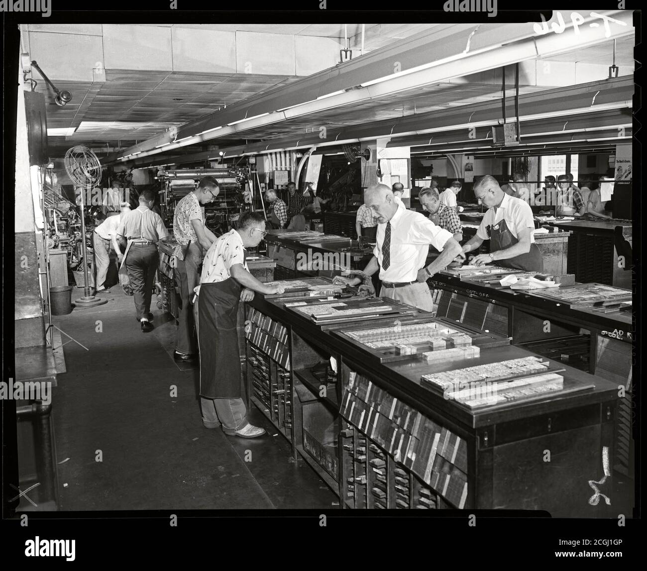 Composing room newspaper hi-res stock photography and images - Alamy