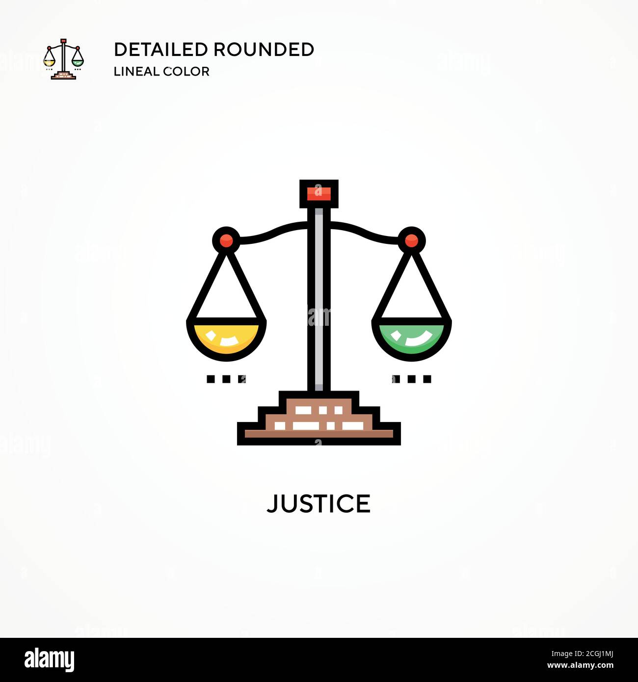 Justice vector icon. Modern vector illustration concepts. Easy to edit ...