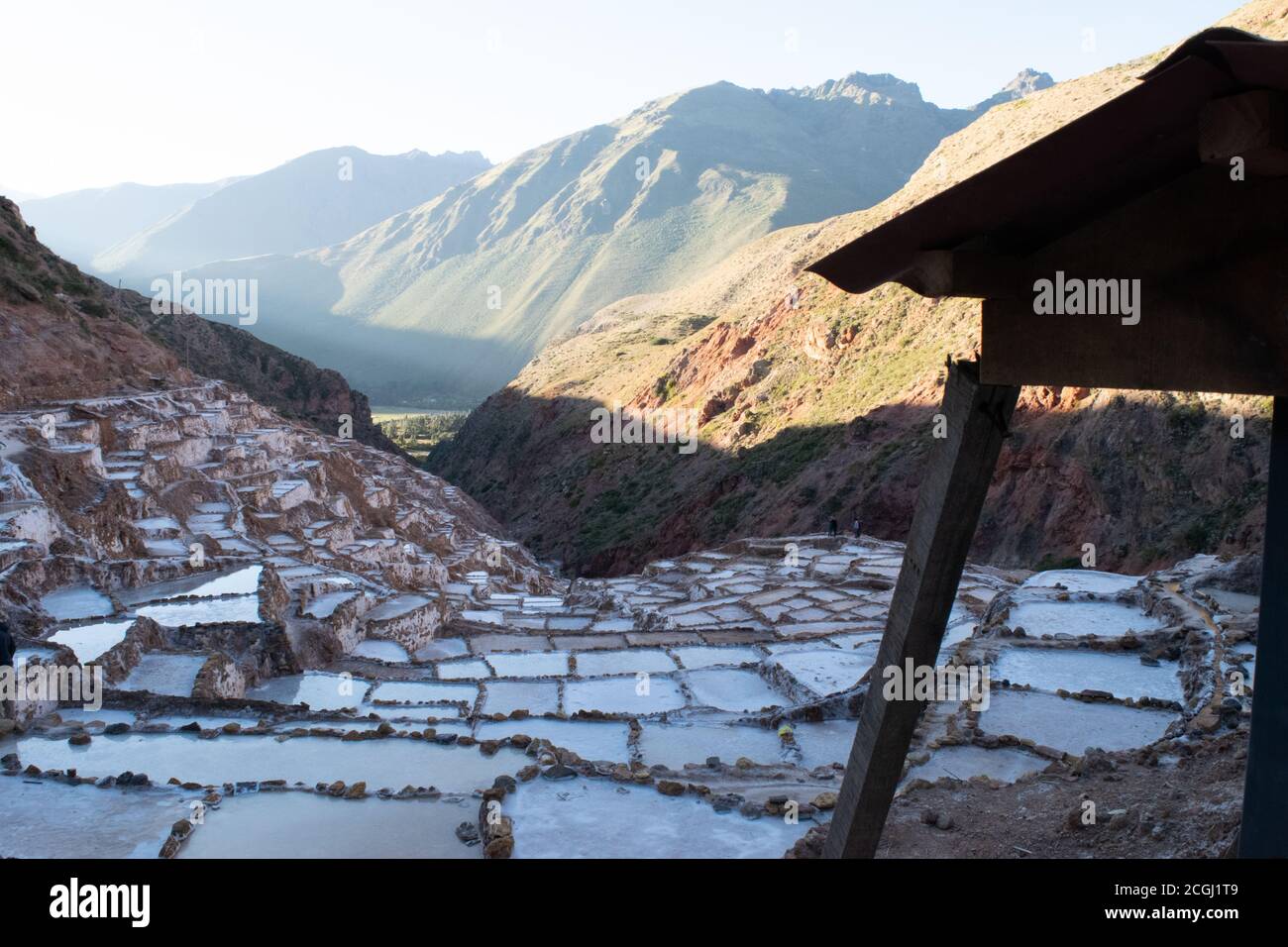 A mesmerizing view of the salt terraces in Maras, Peru famous. These ...