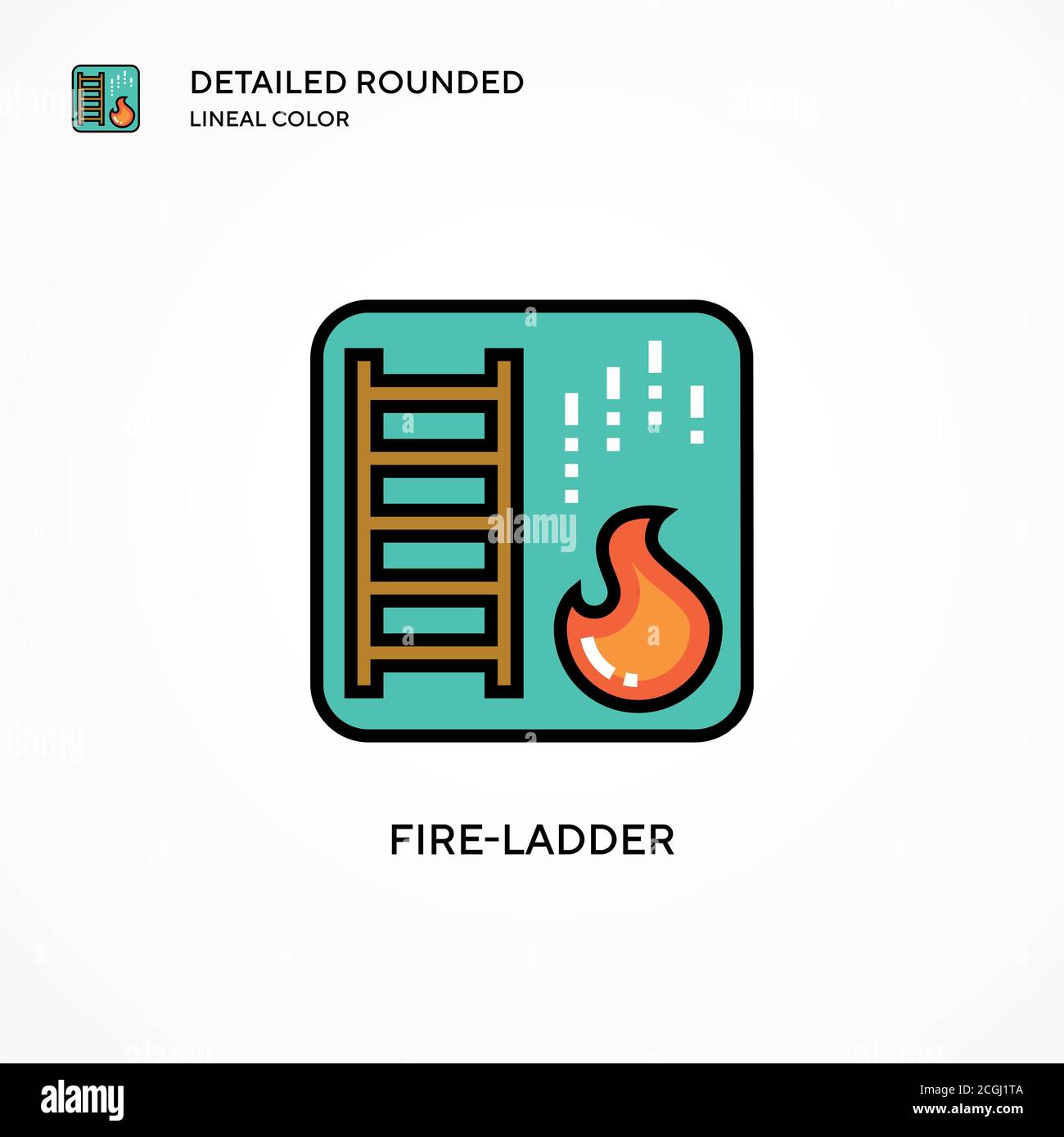 Fire-ladder vector icon. Modern vector illustration concepts. Easy to ...