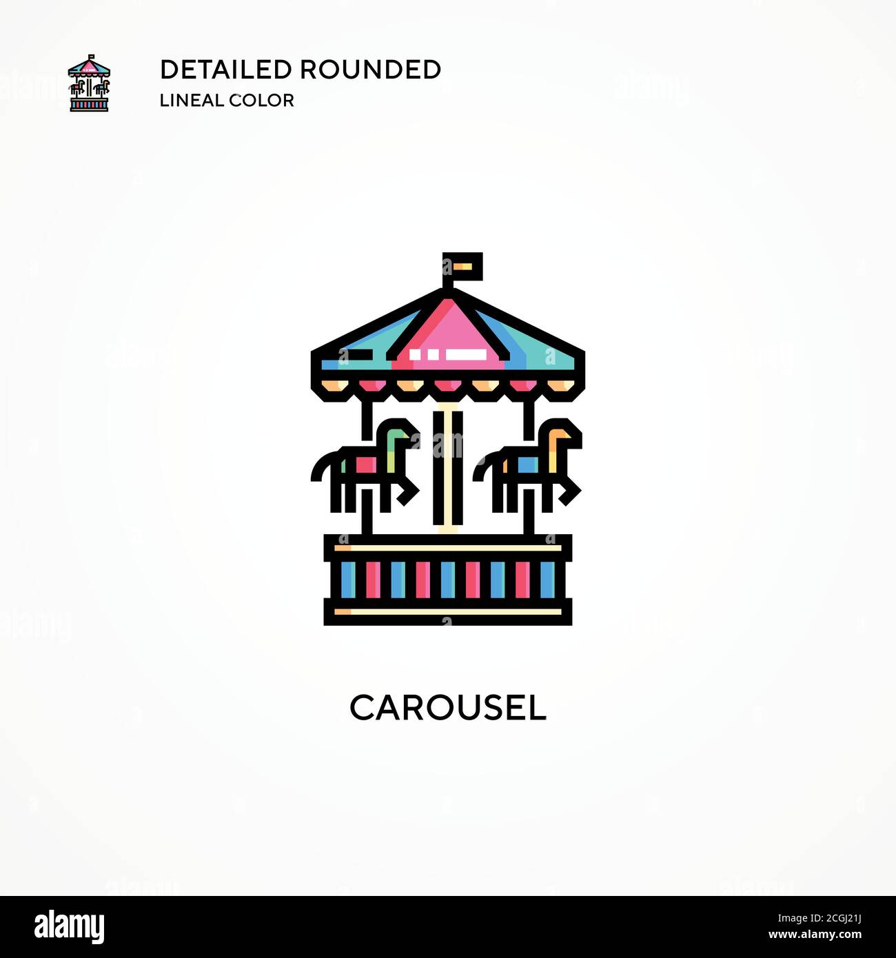 Carousel vector icon. Modern vector illustration concepts. Easy to edit ...