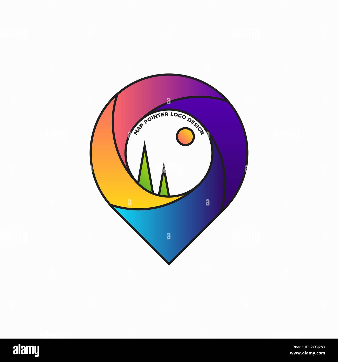 Map pointer logo design template Stock Vector Image & Art - Alamy Map pointer logo design template Stock Vector Image & Art - Alamy