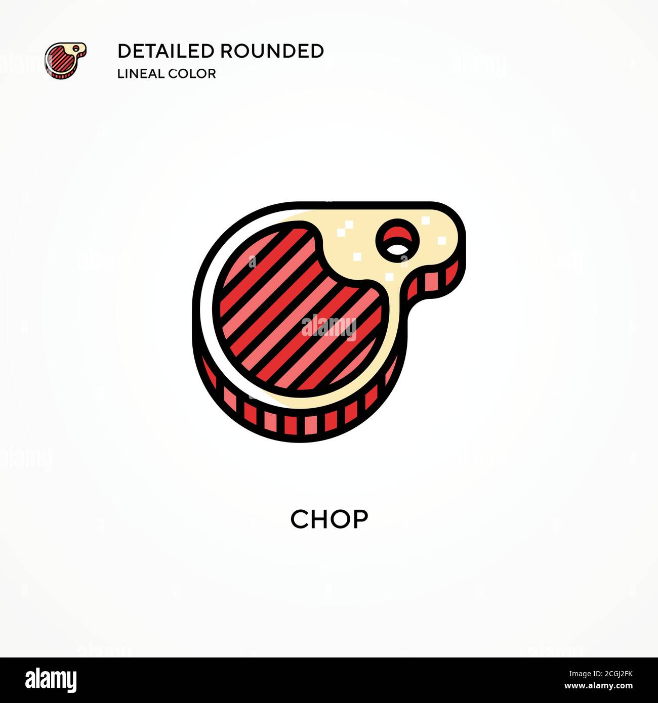 Chop vector icon. Modern vector illustration concepts. Easy to edit and ...