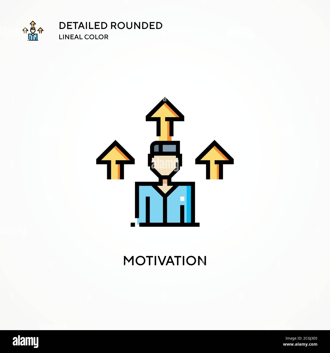Motivation vector icon. Modern vector illustration concepts. Easy to ...