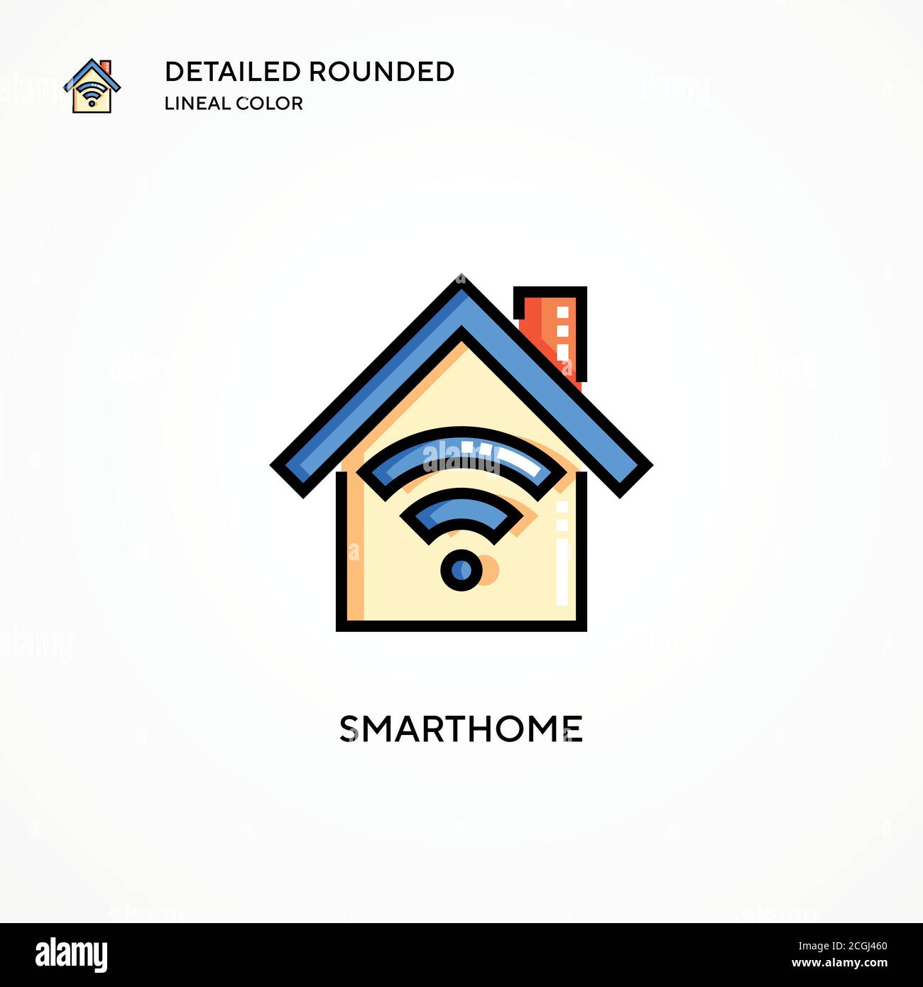 Smarthome vector icon. Modern vector illustration concepts. Easy to ...