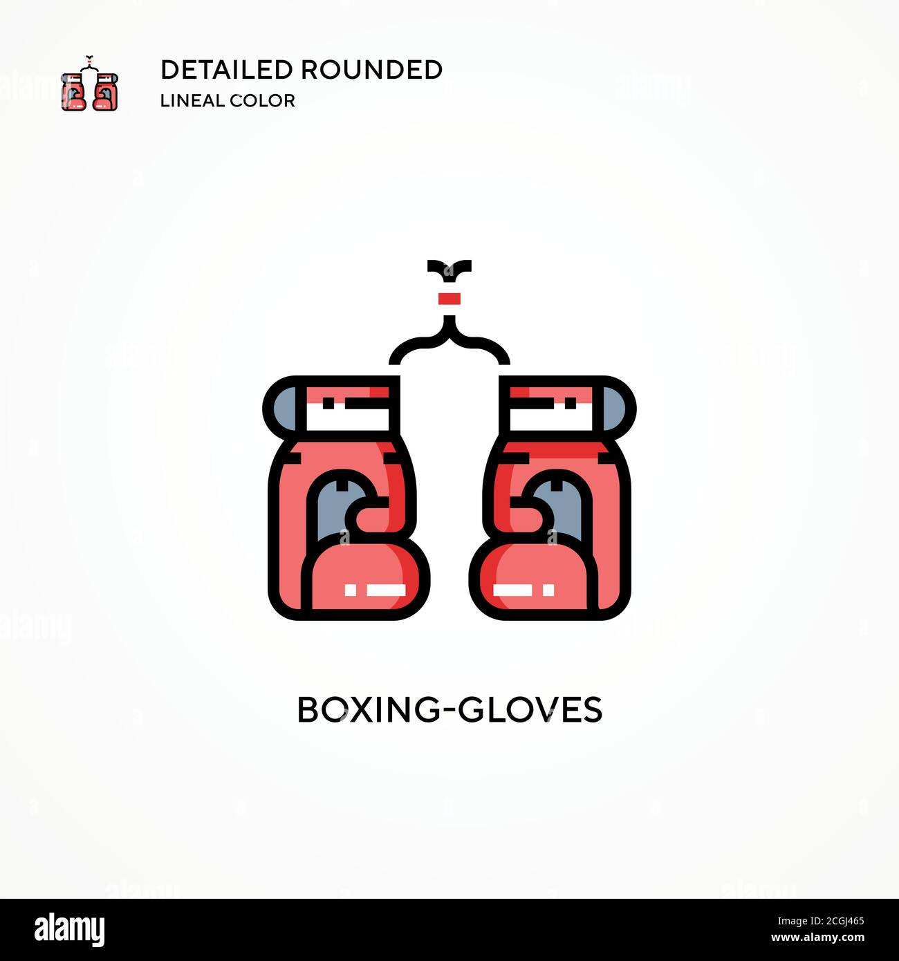 Boxing-gloves vector icon. Modern vector illustration concepts. Easy to ...