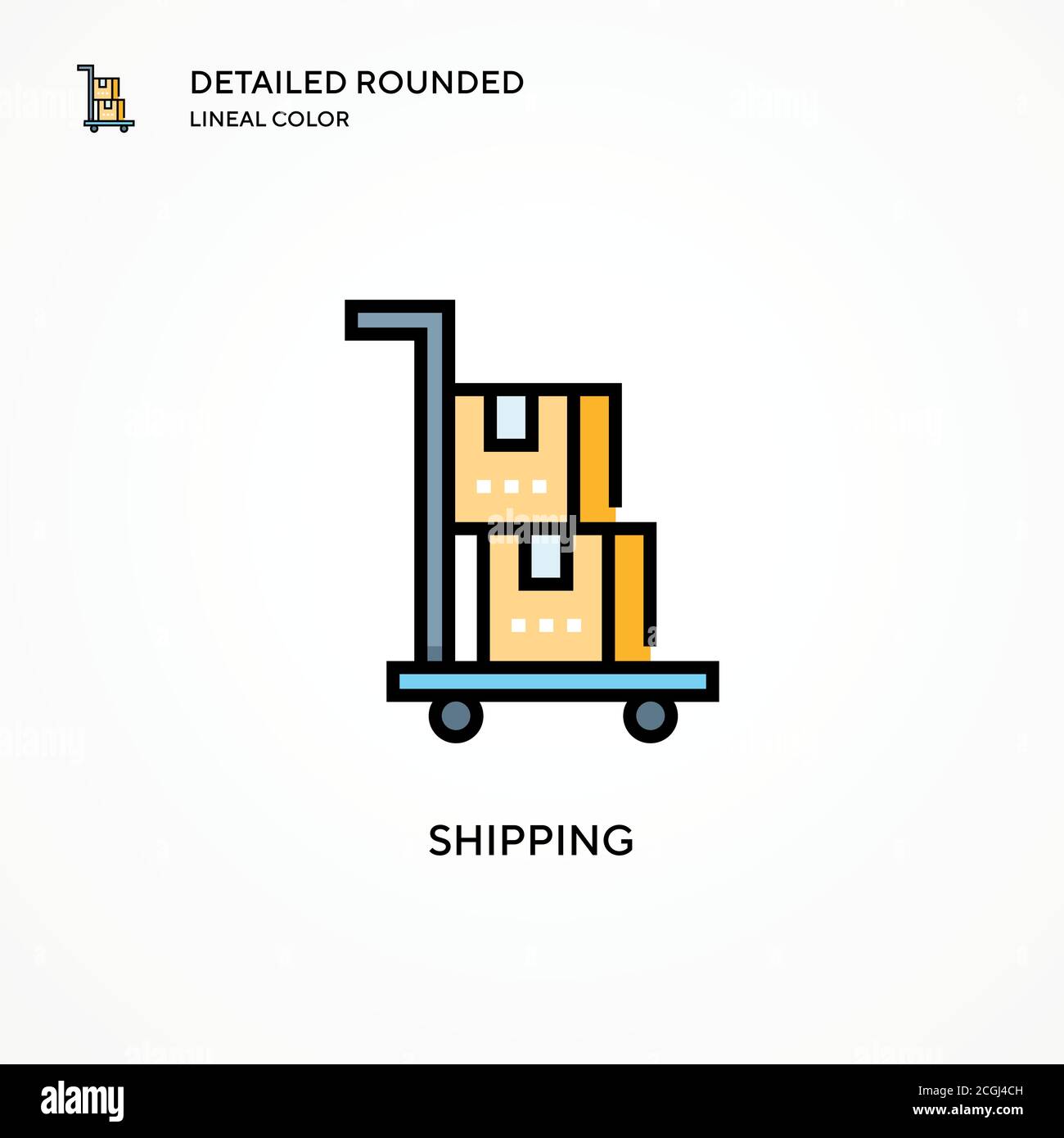 Container ship loading and unloading shipping containers Stock Vector ...