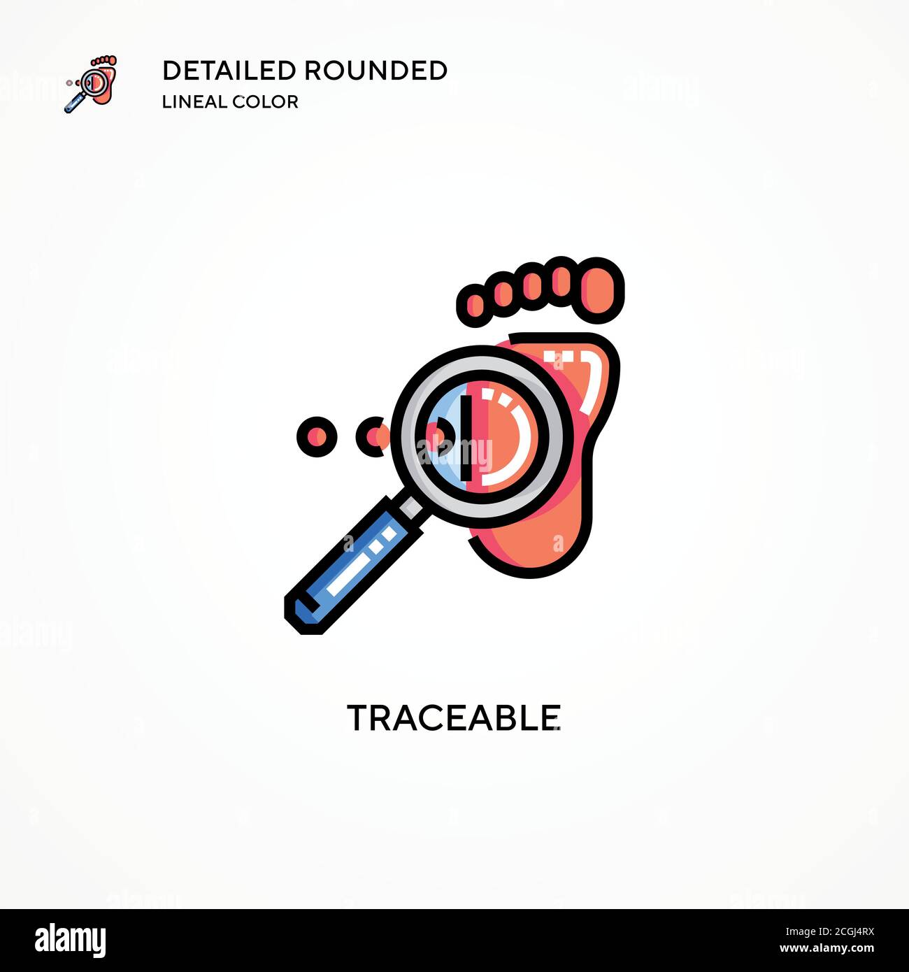 Traceable vector icon. Modern vector illustration concepts. Easy to ...