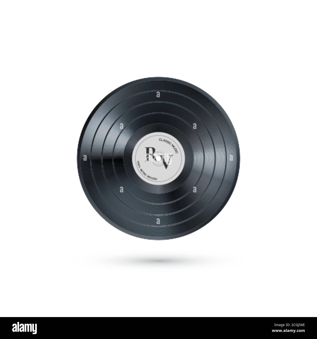 Vinyl music record. Retro audio disk. Realistic vintage gramophone disc ... Vinyl music record. Retro audio disk. Realistic vintage gramophone disc ...