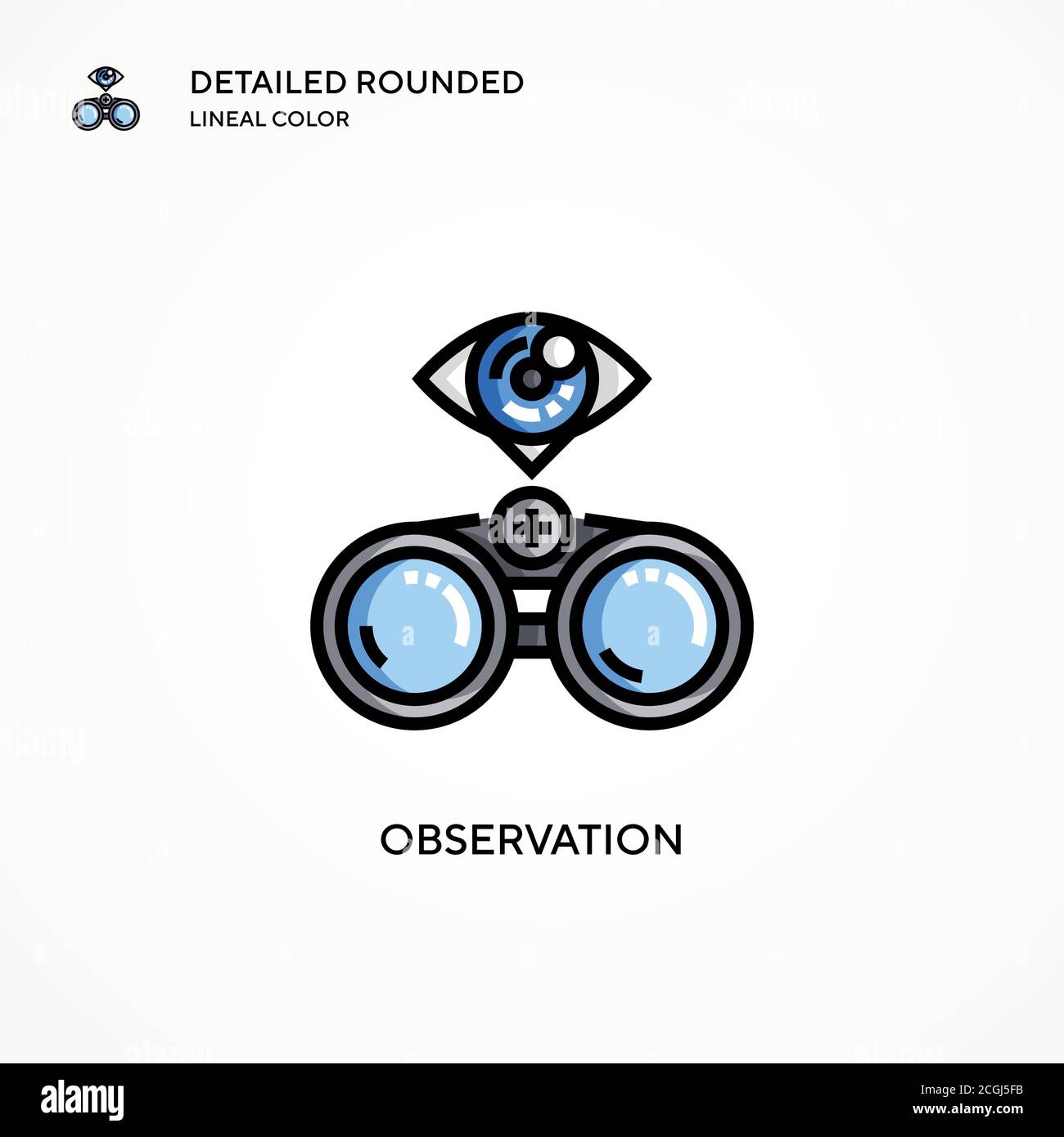 Observation vector icon. Modern vector illustration concepts. Easy to ...