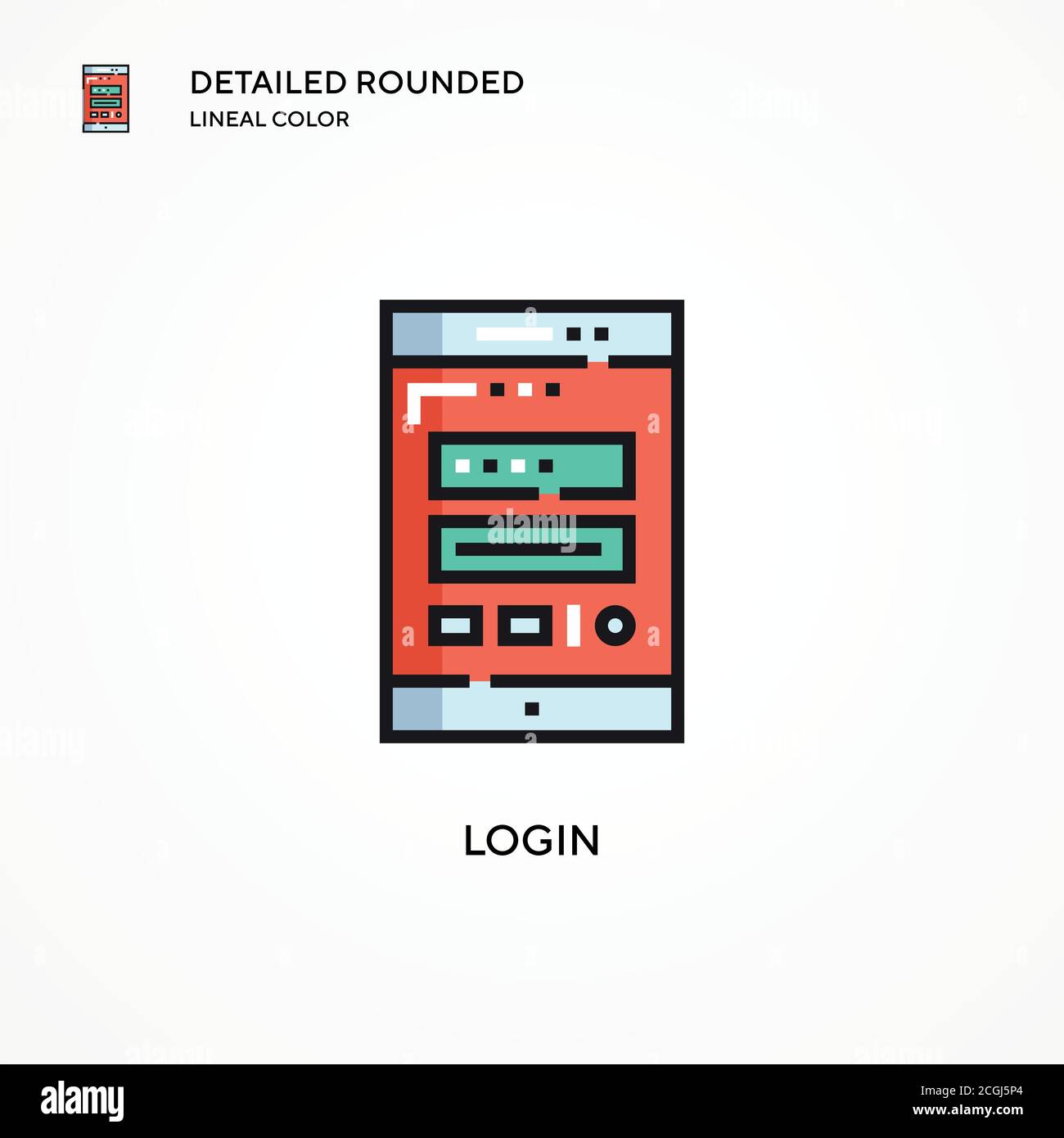 Login vector icon. Modern vector illustration concepts. Easy to edit ...