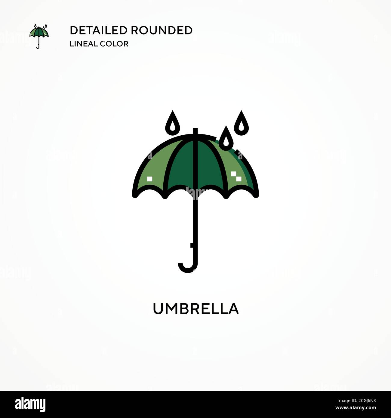 Umbrella vector icon. Modern vector illustration concepts. Easy to edit ...