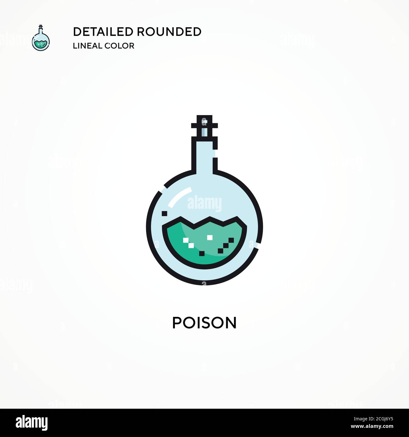 Poison vector icon. Modern vector illustration concepts. Easy to edit ...