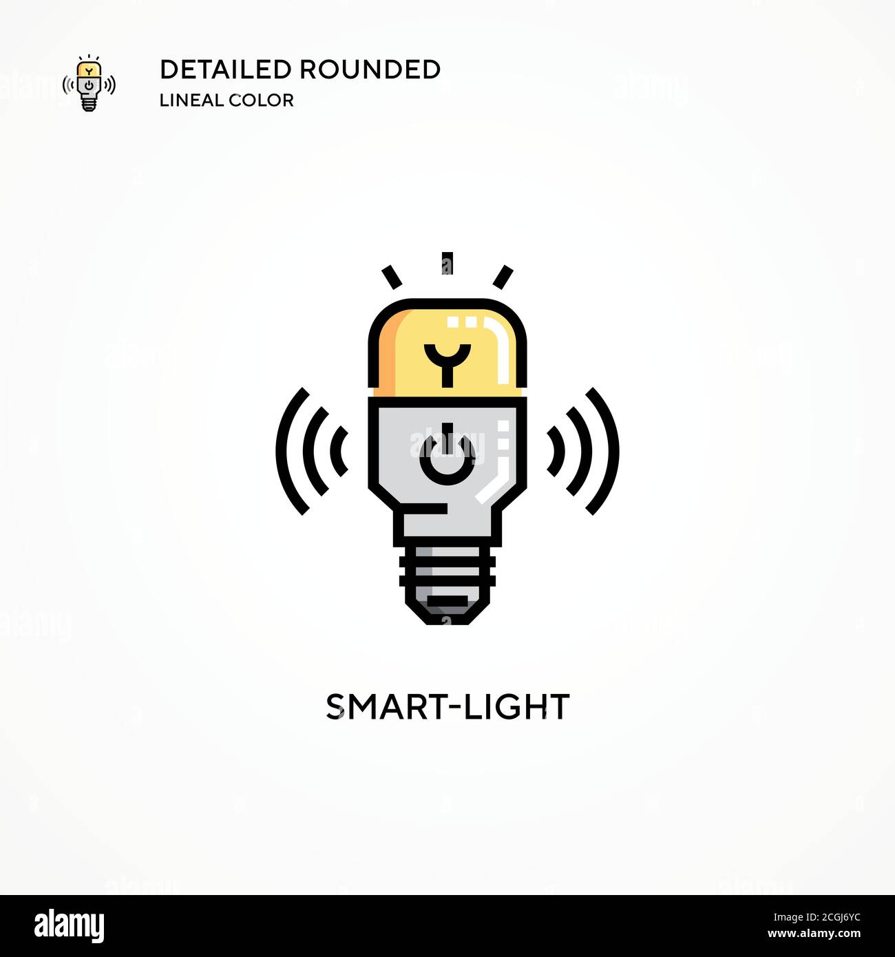 Smart-light vector icon. Modern vector illustration concepts. Easy to ...