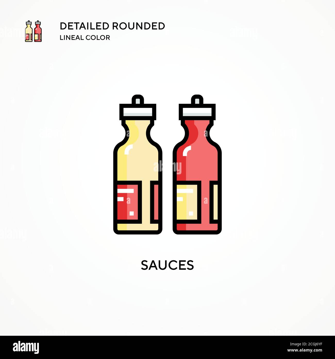 Sauces vector icon. Modern vector illustration concepts. Easy to edit ...