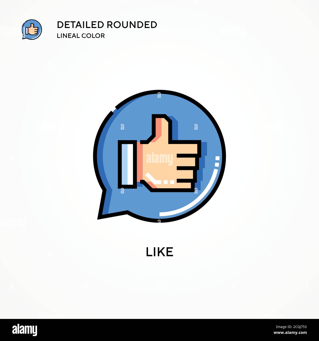 Like vector icon. Modern vector illustration concepts. Easy to edit and ...
