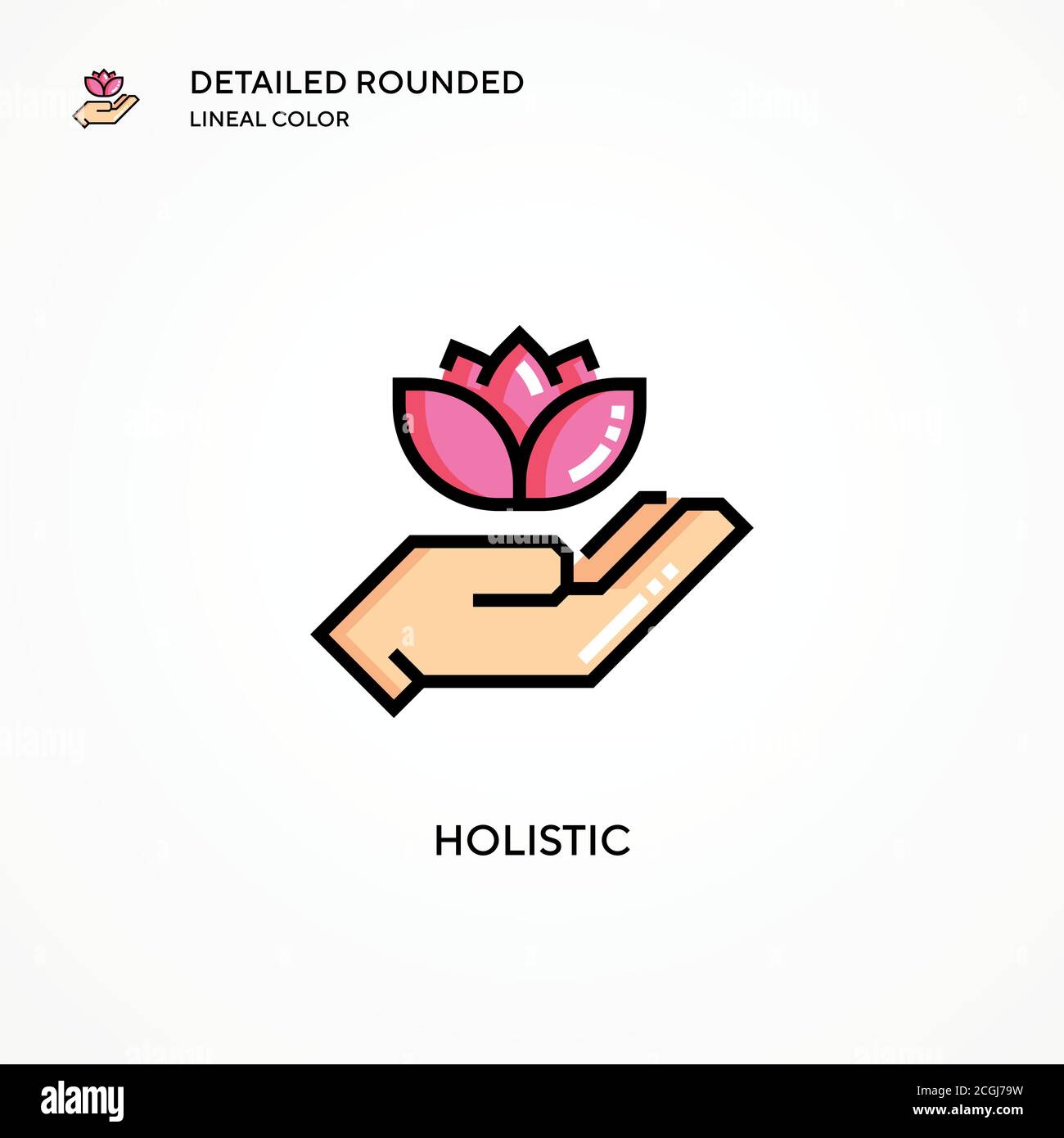 Holistic vector icon. Modern vector illustration concepts. Easy to edit ...