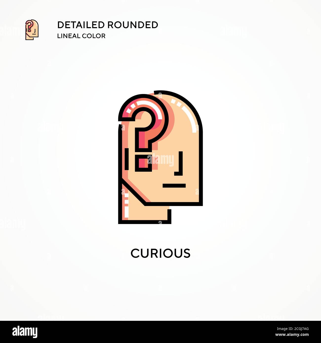 Curious vector icon. Modern vector illustration concepts. Easy to edit ...