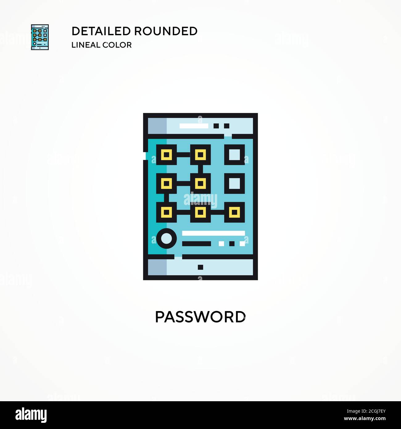Password vector icon. Modern vector illustration concepts. Easy to edit ...