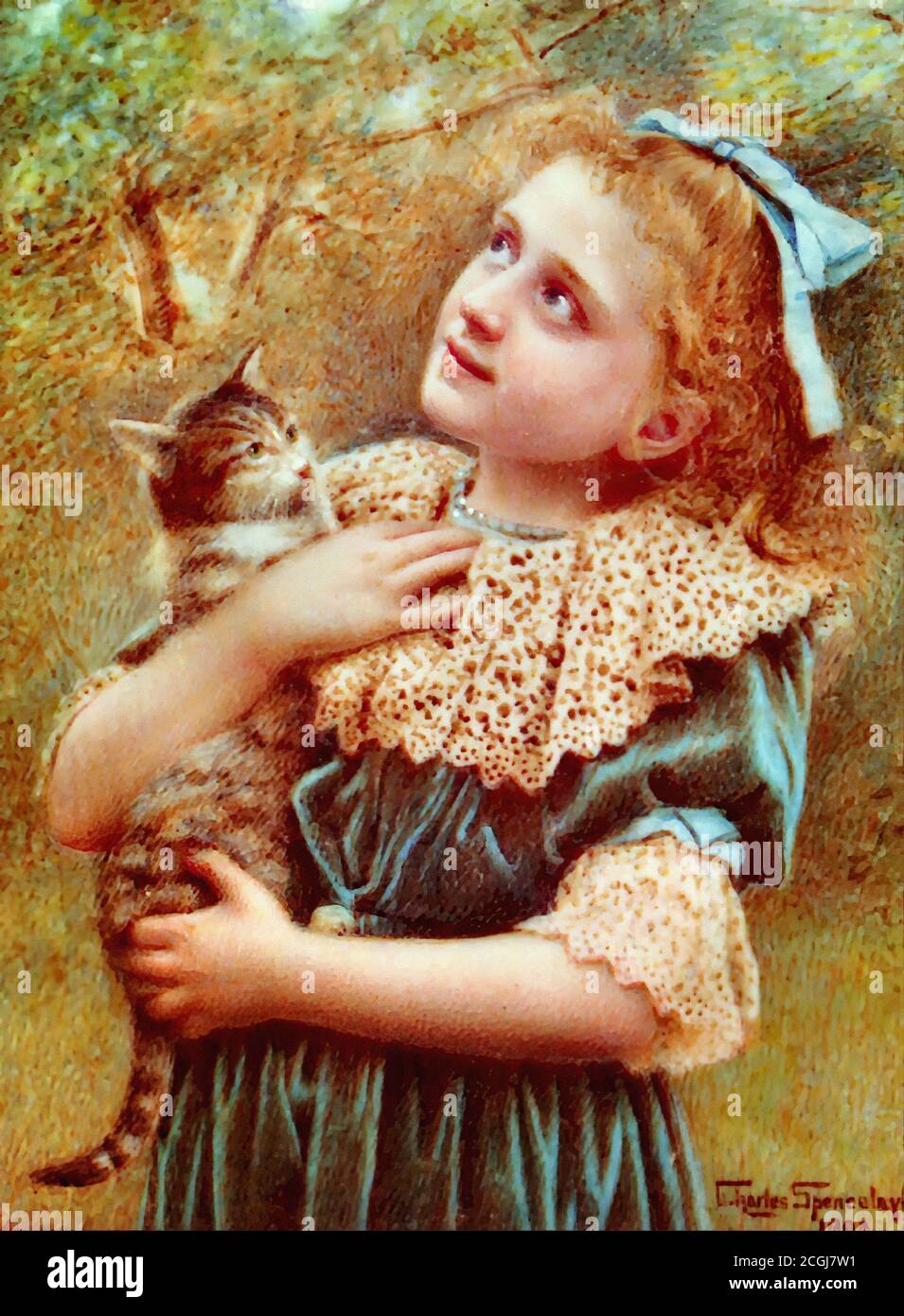 Spencelayh Charles - Kitty Spencelayh - British School - 19th Century ...