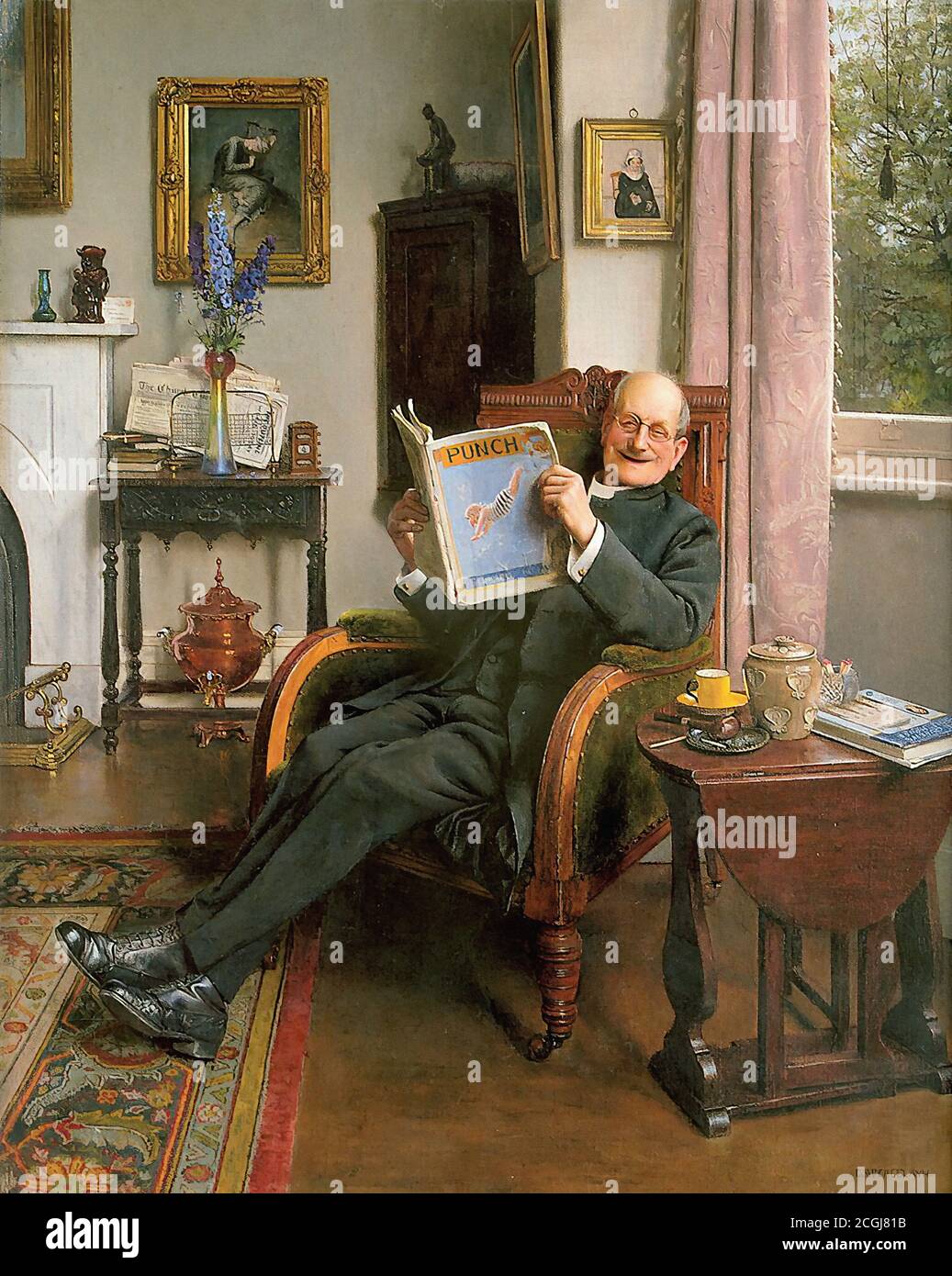 Spencelayh Charles - Laughing Parson - British School - 19th Century ...