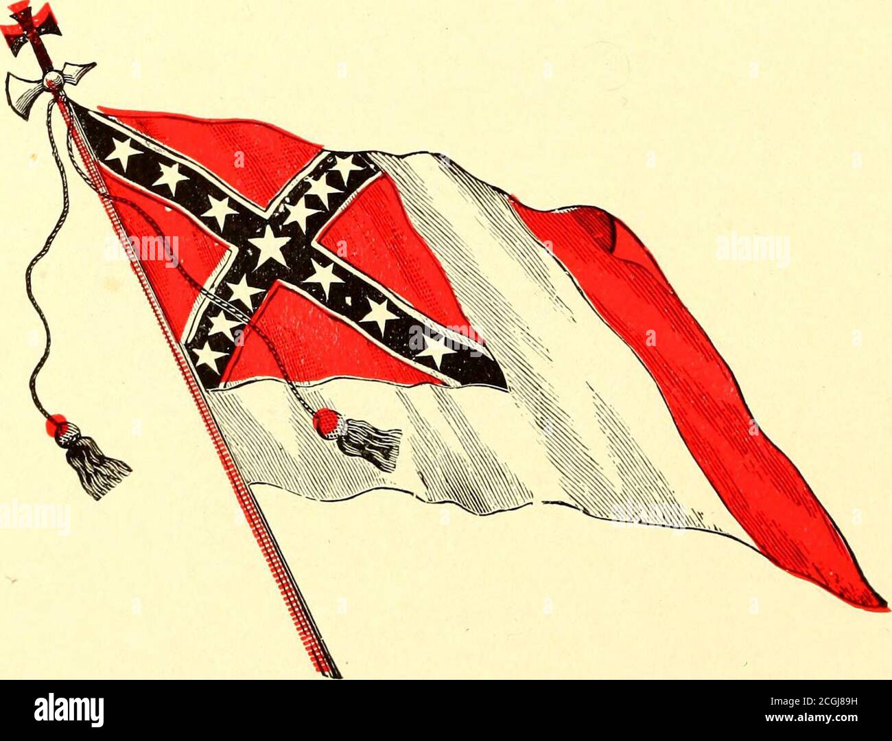Confederate national flag 1863 hi-res stock photography and images - Alamy