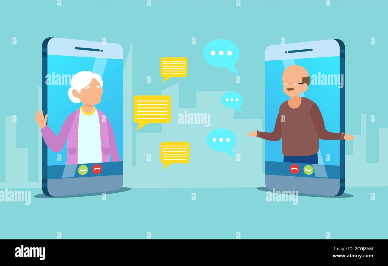 Communication elder Stock Vector Images - Alamy