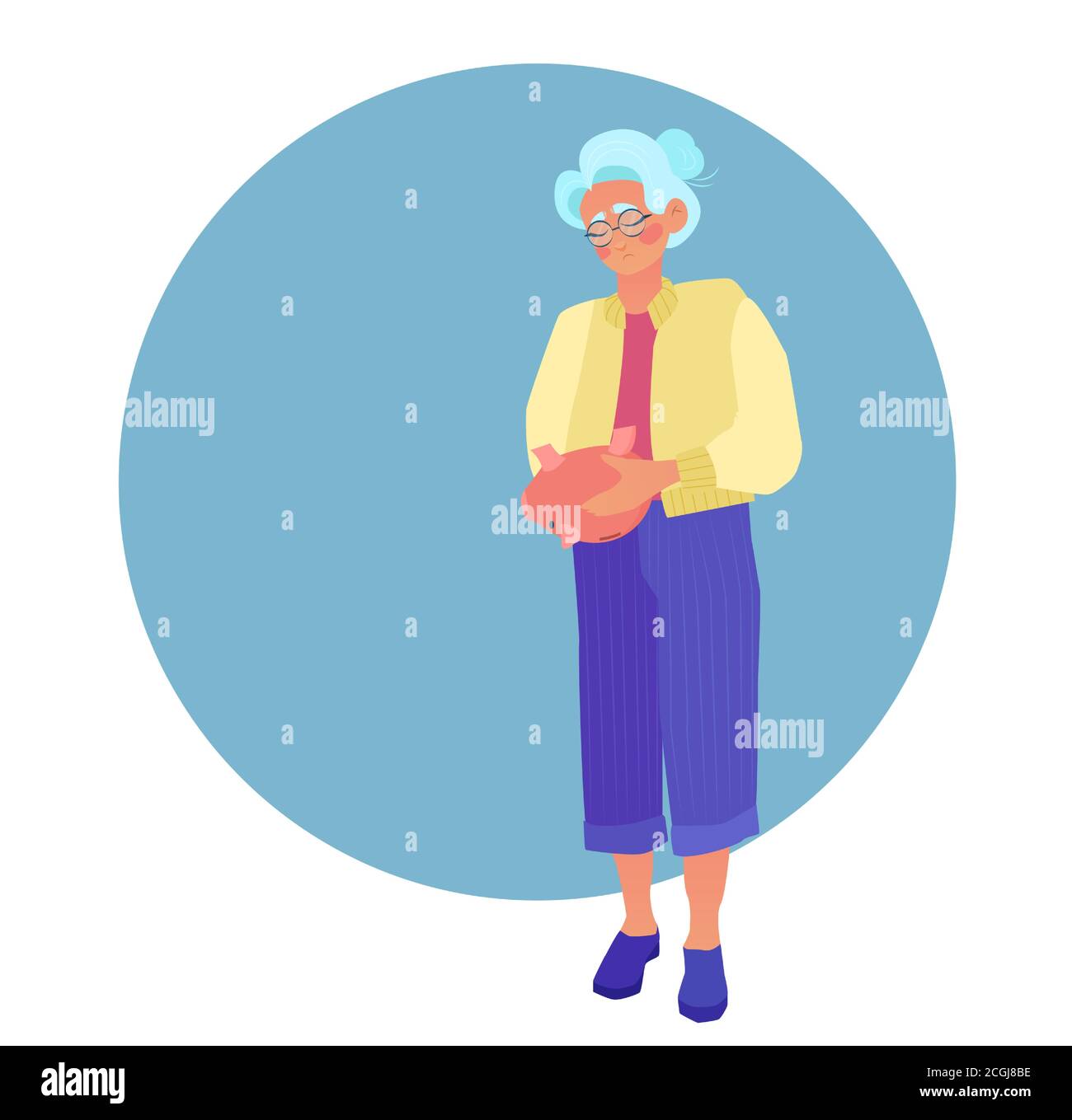 Elderly vector vectors hi-res stock photography and images - Alamy