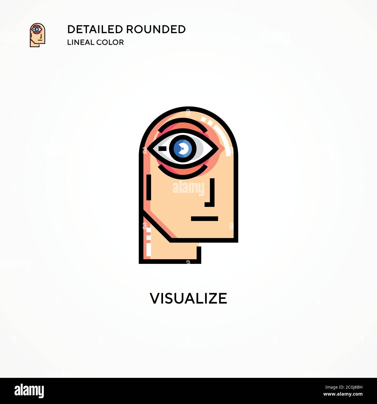 Visualize vector icon. Modern vector illustration concepts. Easy to ...