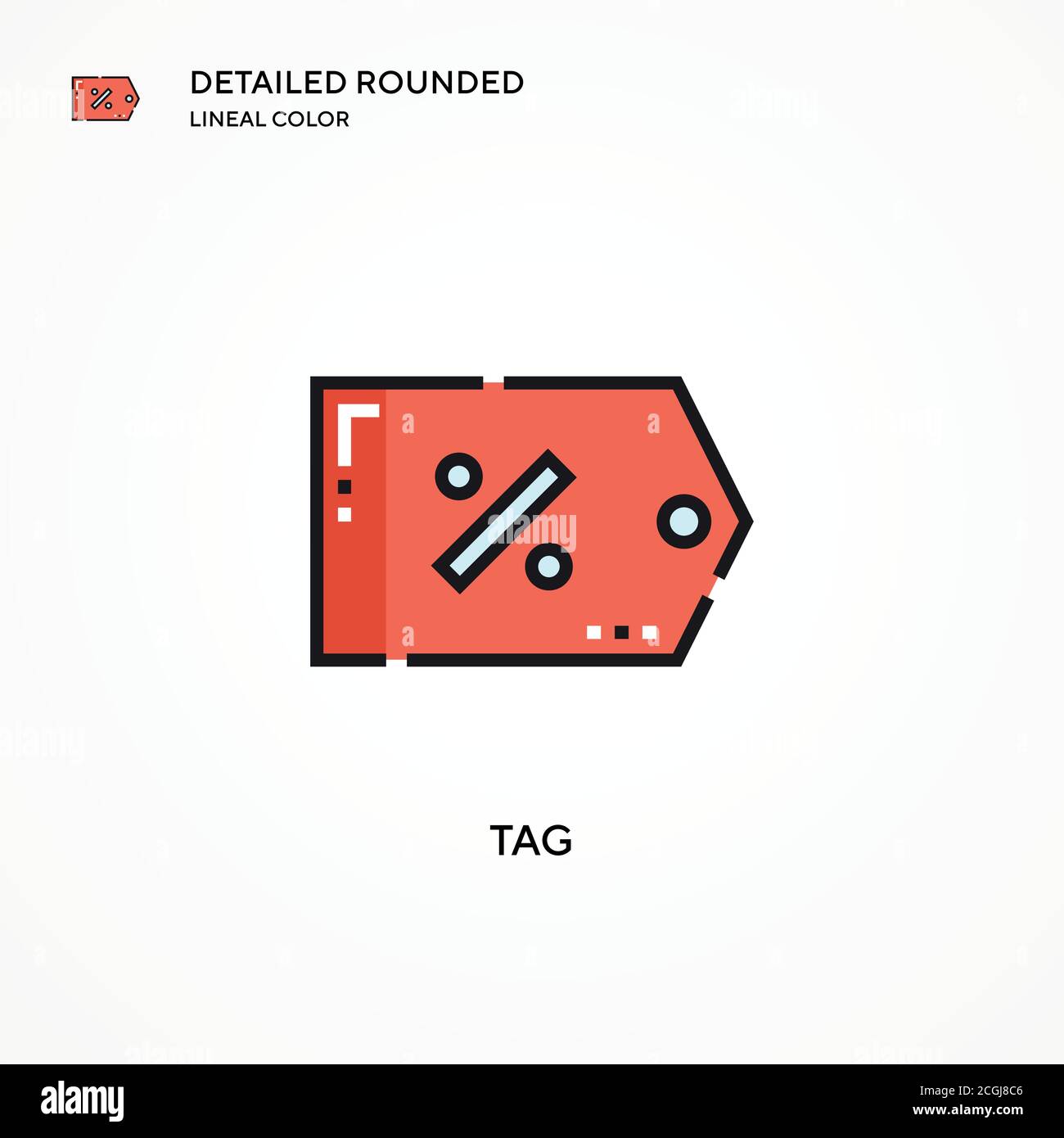 Tag vector icon. Modern vector illustration concepts. Easy to edit and ...