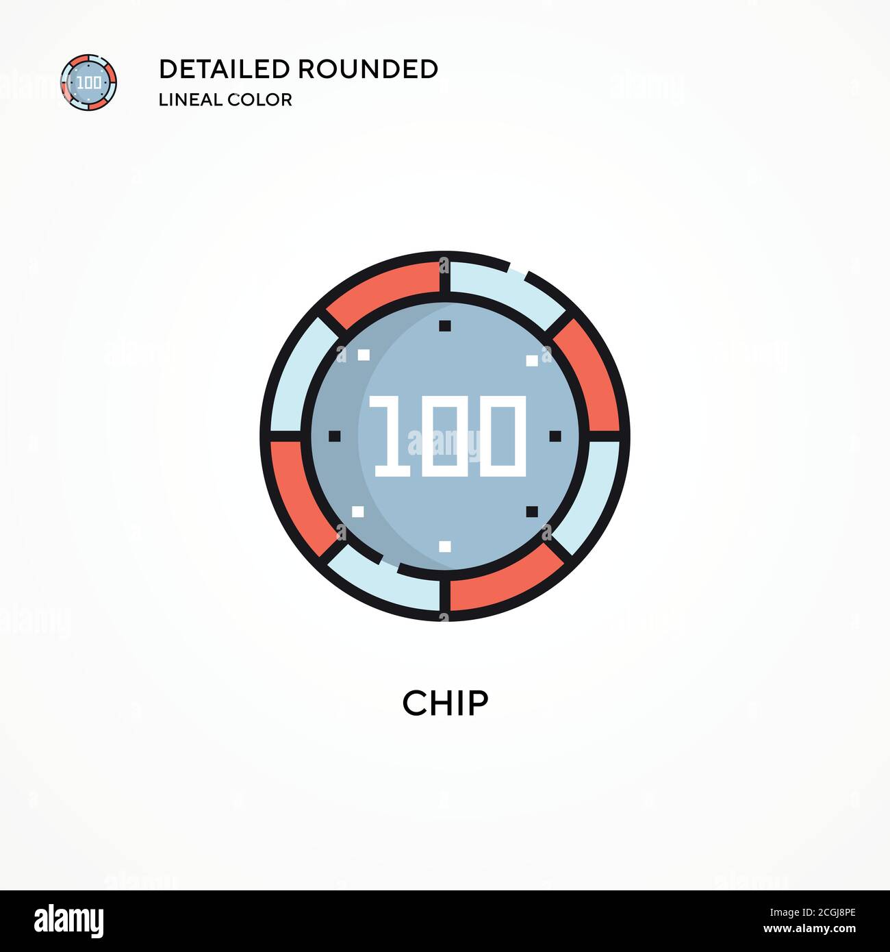 Chip vector icon. Modern vector illustration concepts. Easy to edit and ...