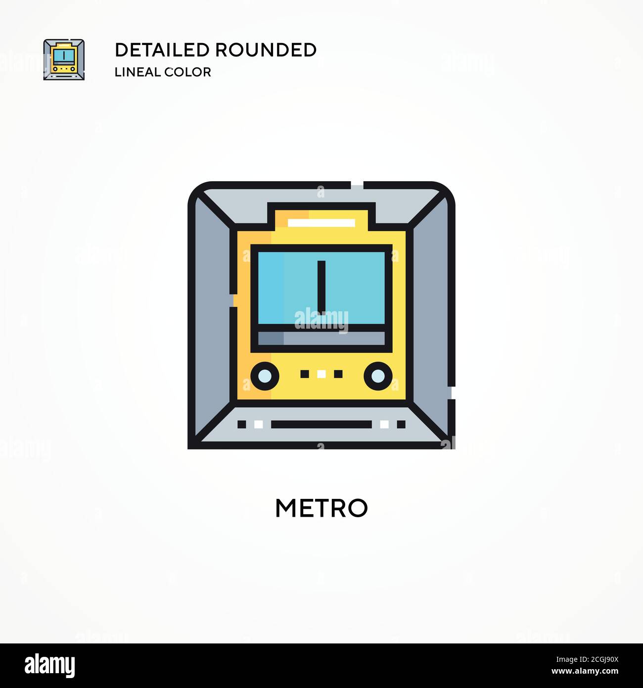 Metro vector icon. Modern vector illustration concepts. Easy to edit ...