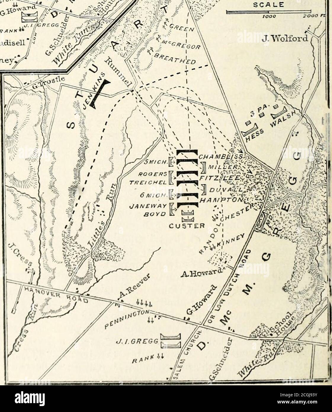 Abraham Lincoln Civil War Map