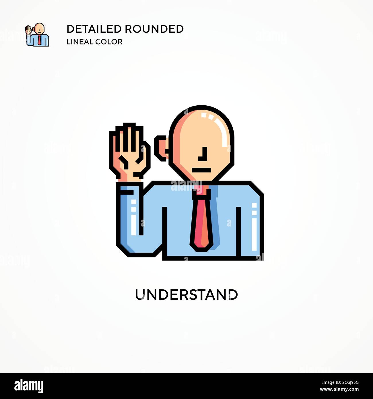 Understand vector icon. Modern vector illustration concepts. Easy to ...