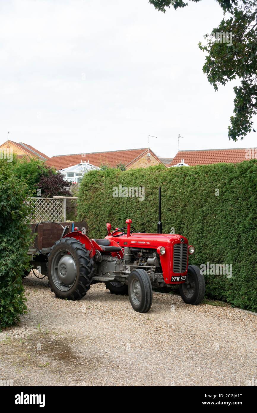 Massey Ferguson 35 tractor Cherry Willingham June 2020 Stock Photo - Alamy