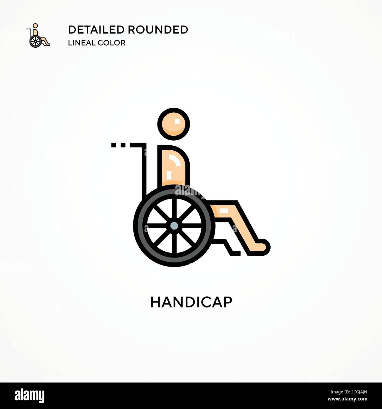 Handicap vector icon. Modern vector illustration concepts. Easy to edit ...