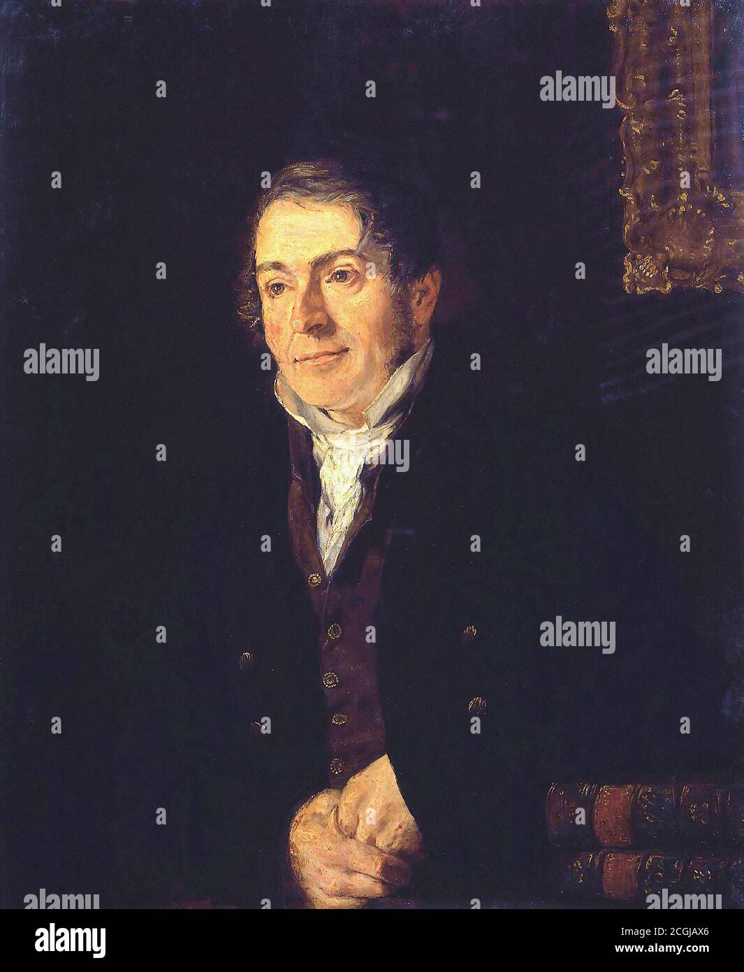 Stevens Alfred George - Portrait of Samuel Pegler - British School ...